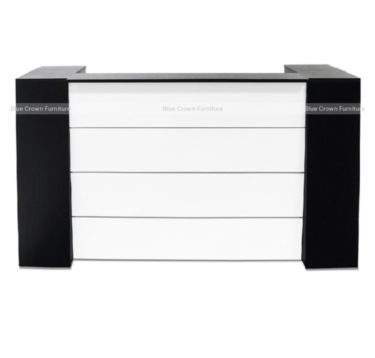 Custom-Made U Shape Reception Desk In Paint Finish - Garnet Furniture